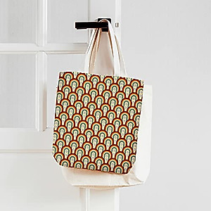 Whaline 12Pcs Fall Retro Floral Cotton Fabric Bundles 18 x 22 Inch Boho Hippie Groovy Boho Rainbow Printed Fat Quarter Quilting Patchwork Square Sewing Fabric for DIY Handmade Craft Home Party Decor