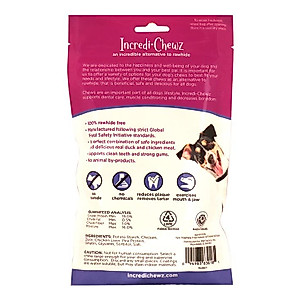 Pet Factory IncrediChewz Rawhide-Free 5" Kabobs Dog Chew Treats w/ Real Chicken & Duck Meat Wrap - 6 Count/1 Pack