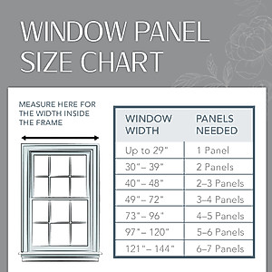 Elrene Home Fashions Farmhouse Living Buffalo-Check Window Curtain Panel, (Black), (52X95)