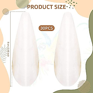 LEIFIDE 30 Packs Cuttlebone, Cuddle Bones for Birds 3.1-3.9 Inches Large Cuttlefish Bone Chew Toy Bird Bites Calcium Stone for Pets Reptile Tortoise Turtles Parakeet Cockatiels Reptiles and Snails