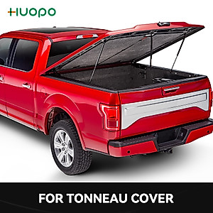 HUOPO 28 inch 200lb/890N Gas Strut Shock 28" Lift Support for Tonneau Cover Snowmobile Trailer Roof Top Cap Lid Queen Murphy Bed Hatch Boat Heavy Steel Door Custom Window Lift, 2pcs