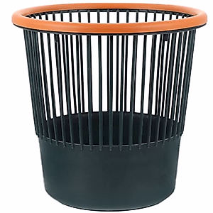 Zerodeko Trash Bin Trash Bin Trash Can Wastebasket with Pressing Ring Modern Rubbish Bin Arbage Bucket Large Capacity Waste Paper Container for Home Office Bathroom Green Trash Cans Trash Cans