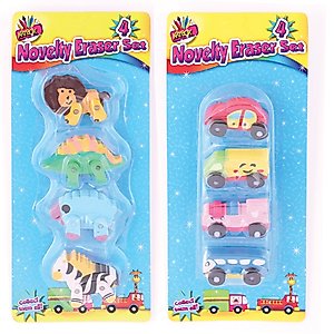 Artbox Animal and Vehicle Novelty Eraser