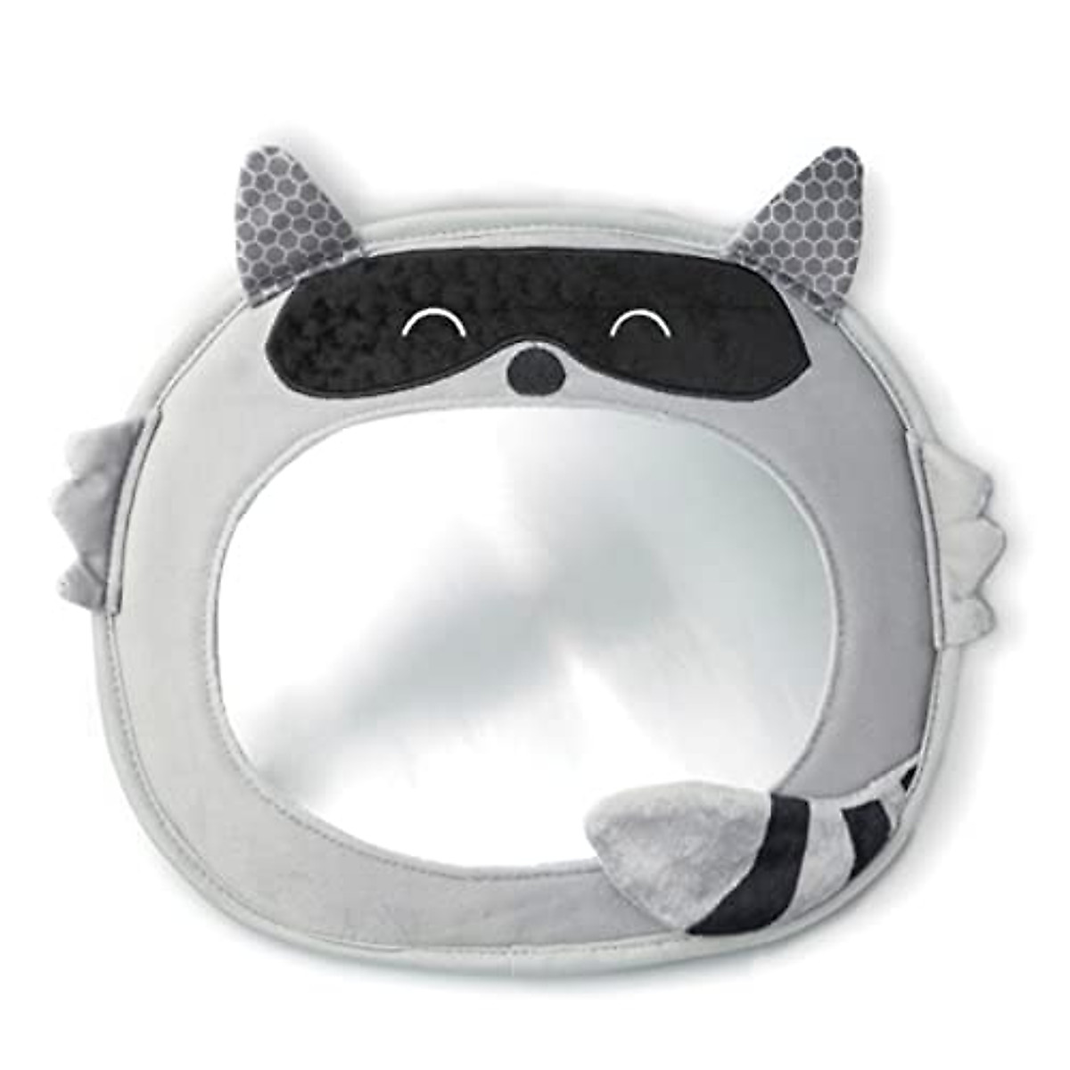Diono Easy View Racoon Character Baby Car Mirror, Safety Car Seat Mirror for Rear Facing Infant, Fully Adjustable, Wide Crystal Clear View, Shatterproof, Crash Tested