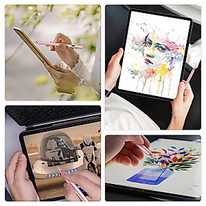 Stylus Pencil for iPad Pro 2024 13/12.9/11 inch M4, with 0.5h Fast Charge Palm Rejection for iPad Air 11/13 M2 6th/5th/4th/3rd, iPad 10th/9th/8th/7th/6th, iPad Mini 6th/5th