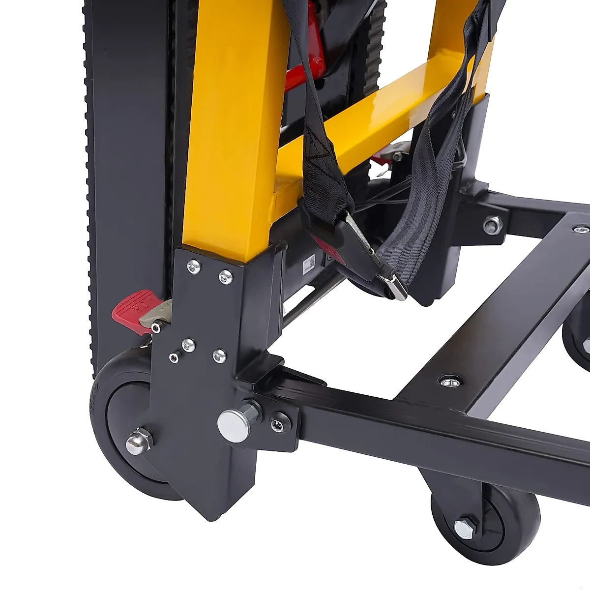 Electric Folding Stair Climber Hand Truck,330Lb Heavy Duty Pallet Truck Dolly,Electric Dolly Platform Cart Trolley for Luggage Warehouse Moving,130 W 3 Adjustable Speeds