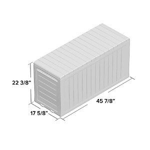 Keter 71 Gallons Gallon Water Resistant Lockable Deck Box with Wheels in Dark Brown