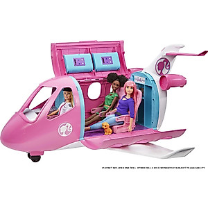 Barbie Dreamplane Transforming Playset with Doll and 15+ Travel-Themed Pieces