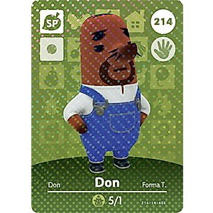 Don Resetti - Nintendo Animal Crossing Happy Home Designer Amiibo Card - 214