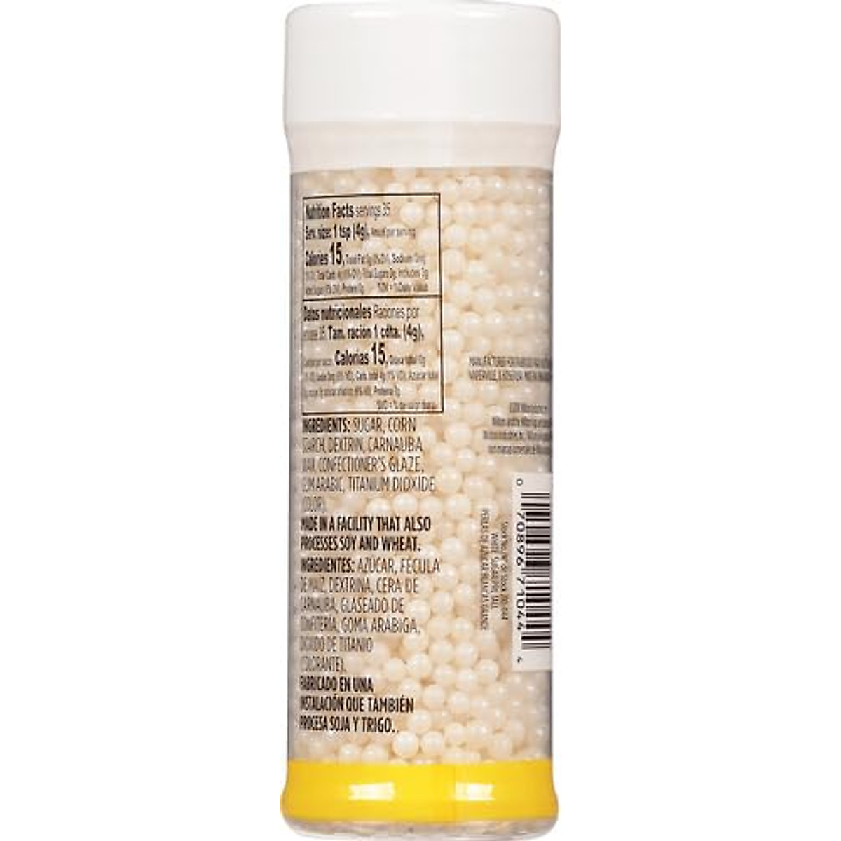 Wilton Sugar Pearls, White, 5 Oz, Non Toxic