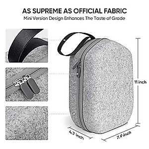 SARLAR Hard Carrying Case Compatible with Oculus Quest 2 Basic/Elite Version VR Gaming Headset and Touch Controllers Accessories, Suitable for Travel and Home Storage