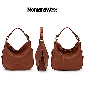 Purses and Handbags for Women Hobo Purses Adjustable Crossbody Shoulder Bags Tote handbag MWW16-1022BR