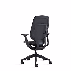 Steelcase Karman Mesh Ergonomic Desk Chair - Adjustable Desk Chair - 4 Points of Adjustability - Lumbar Support - Black Frame & Black Mesh
