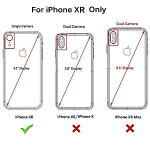 BAISRKE Case for iPhone XR, Hybrid Heavy Duty Protection Case Hard Plastic & Soft TPU Sturdy Shockproof Armor High Impact Resistant Cover for iPhone XR [White]