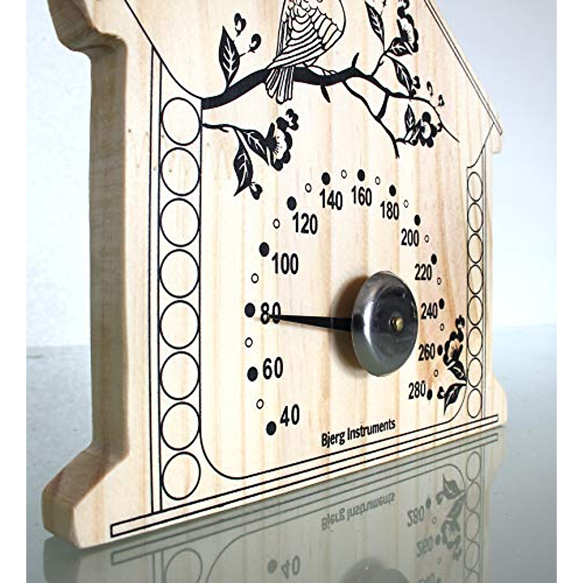 Bjerg Instruments Sauna Thermometer Temperature Measurement Device for Sauna Room