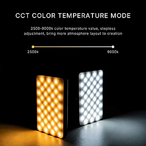 VIJIM VL120 RGB Video Light, Portable LED Camera Light Panel 0-360 Full Color, CRI 95+ 2500-9000K LED Video Light, 3100mAh Rechargeable LED DSLR Lighting for Vlogging, Photography, Video Conference