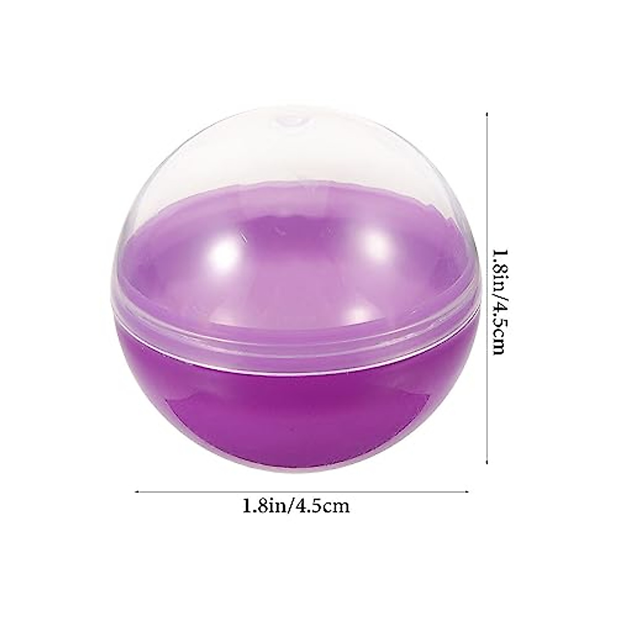 ABOOFAN Gum 50pcs Small Round Capsules Clear Containers Toys Empty Fillable Capsules Twisted Balls for Gumball Vending Machines Surprise Gift Vending Machine