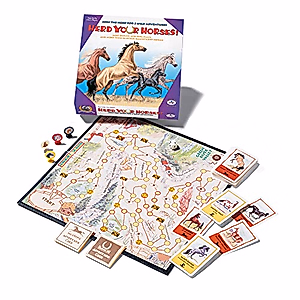 Herd Your Horses Game - Experience the Thrill of a Wild Horse Round-Up for 2-4 Players, Ages 8+