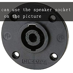 Arklove Speakon to 1/4 Adapter na4ljx Connector Upgraded 1/4" inch ts Jack Female to NL4FC Male Converter are for Converting Cable to NL4FC Plug for pa dj Speaker/Amplifier/Mixer Adapter - 2PCS