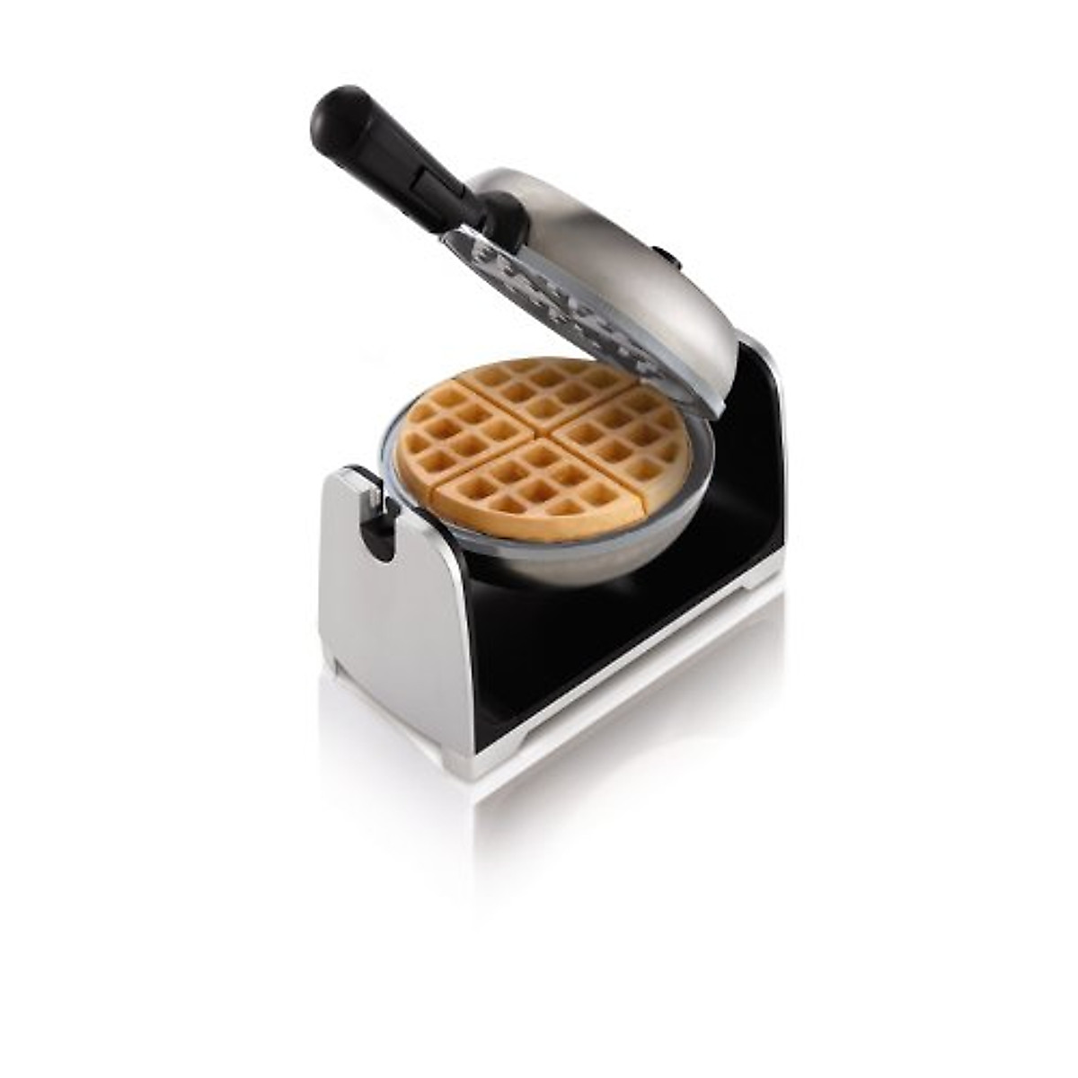 Oster Titanium Infused DuraCeramic Flip Waffle Maker, Stainless Steel (CKSTWFBF22-TECO)
