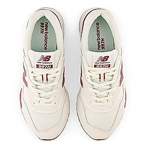 New Balance Women's 997H V1 Lifestyle Sneaker, Sea Salt/Washed Burgundy, 9.5