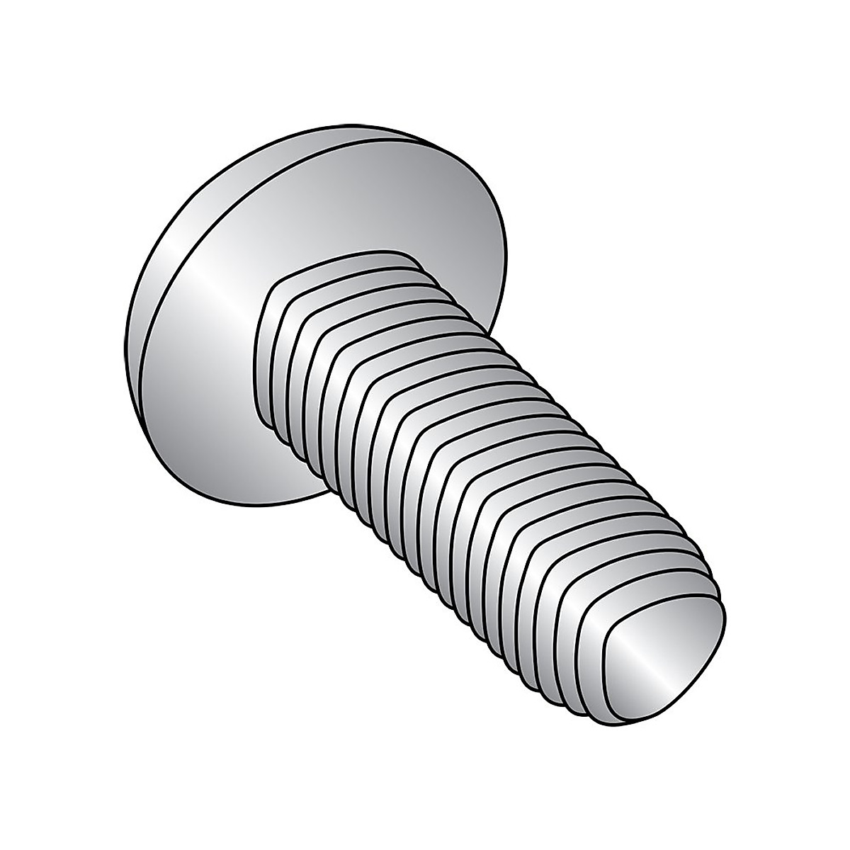 Small Parts 1006RPP188 18-8 Stainless Steel Thread Rolling Screw for Metal, Passivated Finish, Pan Head, Phillips Drive, #10-24 Thread Size, 3/8" Length (Pack of 25)