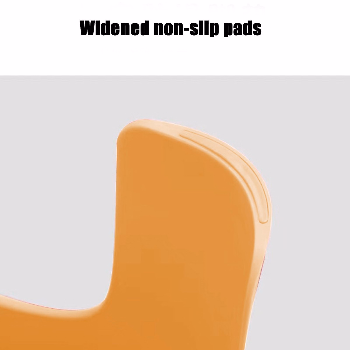 Plastic Step Stool, Small Portable Step Stool, Thickened Single Foot Stool with Non Slip Pads, Multifunctional Seat Stool Sturdy and Lightweight Ideal for Living Room Bathroom Kitchen (Yellow)