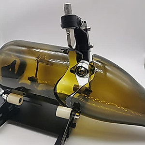 Arc Glass Bottle Cutter Portable DIY Bottle Cutting Tool Kits for Different Angles, Square & Round Bottle Cutting Machine with Complete Accessories for Beer, Whiskey, Wine…