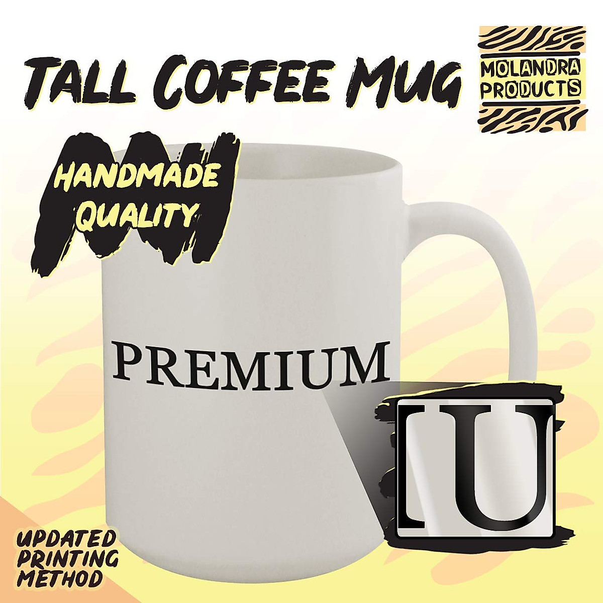 Molandra Products US-C-07-22-05-005852-04-26-19-28 - Glossy Ceramic 15oz White Mug