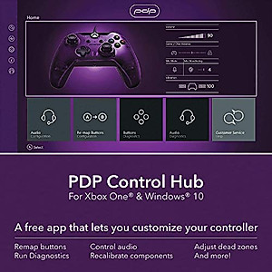 PDP Gaming Wired Controller: Royal Purple - Xbox One