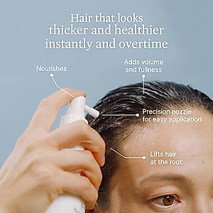 Better Not Younger - Lift Me Up Hair Thickener Spray 6fl.oz. for Women Over 40, Helps in Volumizing, Nourishing Scalp, Adds Texture for Visibible Fuller Hair - Non-Sticky