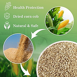 Sukh 308g Corn Cob Hamster Bedding - Guinea Pig Bedding Rabbit pet Bedding Guinea Pig Rabbit Litter Horse Bedding pellets Bunny Pig Hedgehog Chicken coop Reptile Chinchilla Animal Bedding