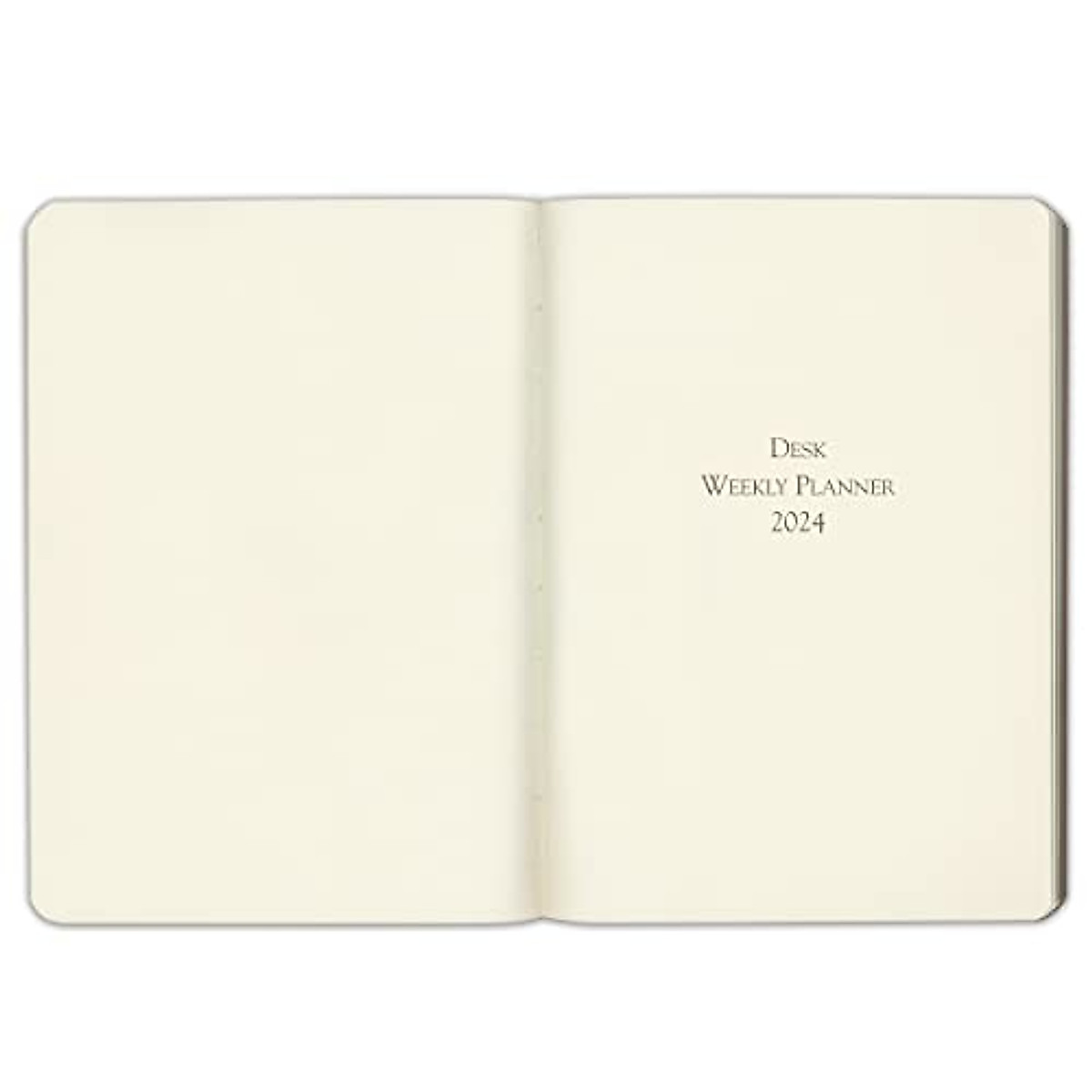 2024 Gallery Leather Desk Weekly Planner - Acadia Black - 8x5.5"