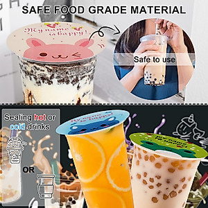 Tragaomx Cup Sealing Film Sealer Film Roll For Cup Sealing Machine For Bubble Tea Boba Cup Sealing Seal Film For 90-105mm PP Cup Sealing Film