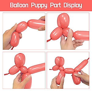 100Pcs Peach Colour 260 Balloons, Thickening Latex Peach Colour 260q Balloons for Animal Model, Long Twisting Balloons for Halloween Xmas Presents, Animal Shape Weddings, Birthdays Clowns.