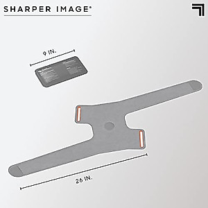 Sharper Image Compression Wrap with Removable Hot & Cold Gel Pack, Easy Adjust Straps, Multi-Area Design for Use on Elbows, Knees, Back, Stomach & More, Enhanced Pain Relief & Recovery Post-Workout