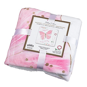 Lillian Rose Butterfly Baby Milestone Blanket Frames, Pink