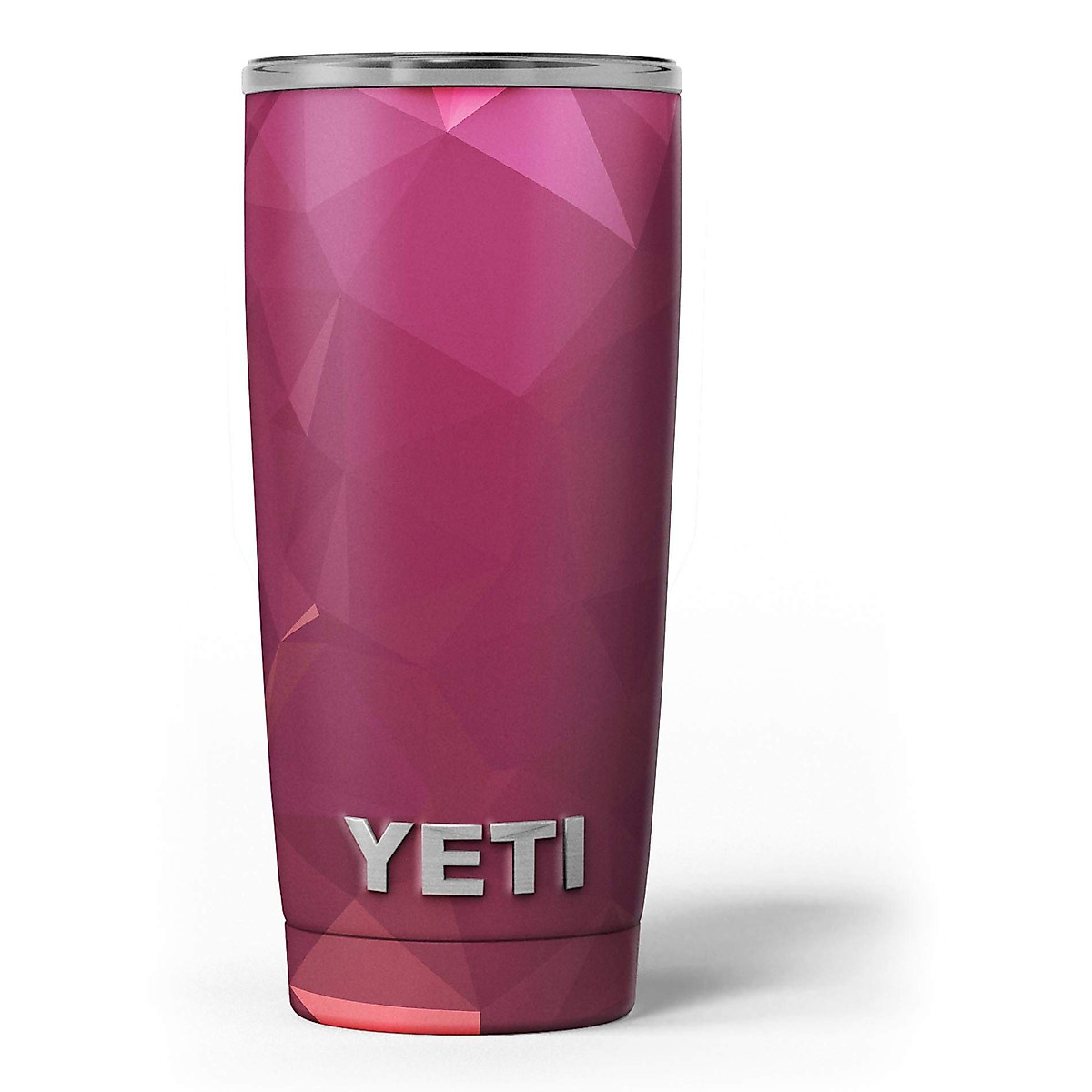 Design Skinz Pink Geometric V16 - Skin Decal Vinyl Wrap Kit Compatible with The Yeti Rambler Cooler Tumbler Cups