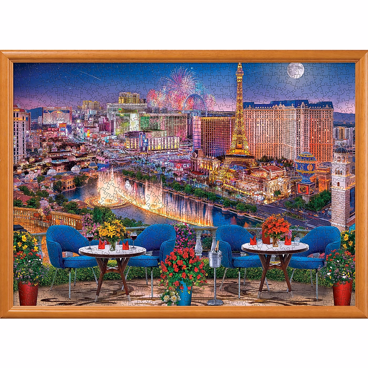 MasterPieces 1000 Piece Jigsaw Puzzle for Adults, Family, Or Kids - Las Vegas Living - 19.25"x26.75"