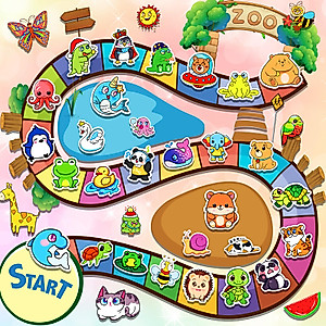 LIFEBE 600Pcs Cute Animal Stickers, Waterproof Vinyl Cute Aesthetic Stickers for Water Bottle, Skateboards and Notebooks, Laptop Stickers for Teens Girls Kids Adults
