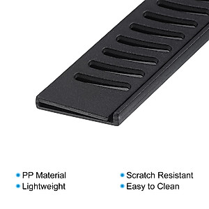 PATIKIL PP Safety Knife Cover Sleeves for 5" Utility Knife, 5 Pack Knives Edge Guard Blade Protector Universal Knife Sheath for Kitchen, Black