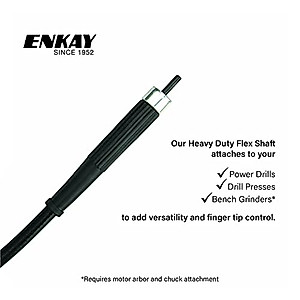 ENKAY - Heavy Duty Flex Shaft with 1/4 inch Keyless Chuck (56 inches)