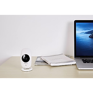 Vivitar IPC113-WHT Wide Angle 1080p HD Wi-Fi Smart Home Camera with Motion Detection, Night Vision, Cloud Backup, Two-Way Audio, Child and Pet Monitor, iOS and Android App for Home/Office Use, White