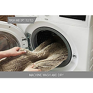 Cotton Bathroom Rugs Set, 2 pc (20"x30" and 17"x24") - Soft Plush 2800 GSM, Super Thick and Absorbent - Matches Our 804 GSM and 703 GSM Bathroom Towels Set (White)