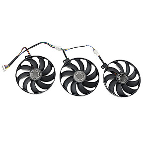 CCVA T129215SU 7Pin GPU Card Cooler Fans for ASUS ROG StrixGeForce RTX 2060 2080 2080 Ti or RX 5600 XT RX 5700XT Fan 1 Set