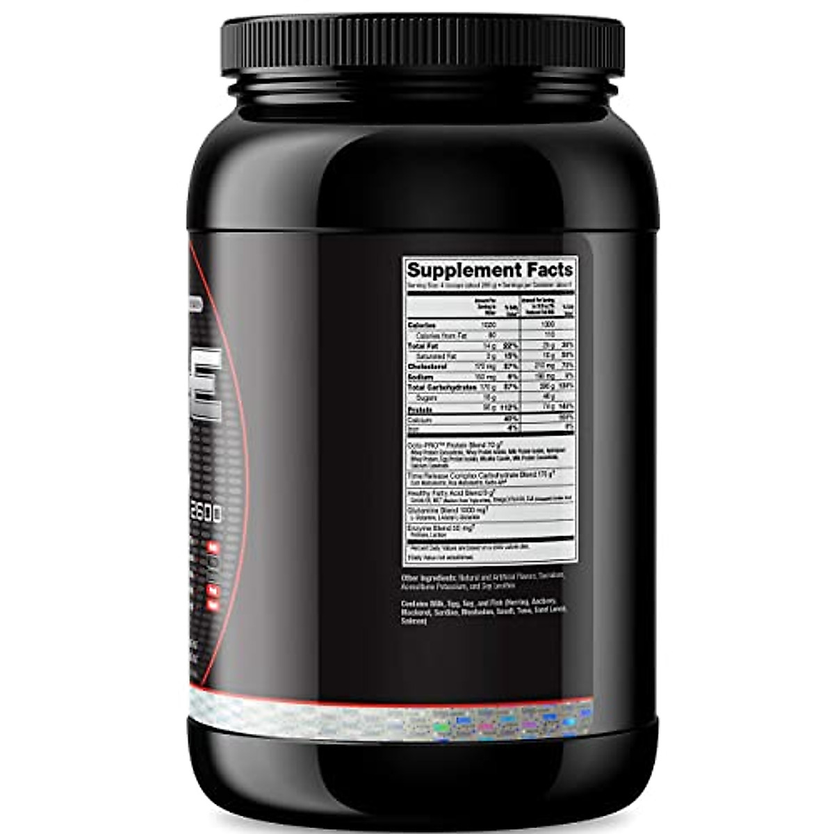 Ultimate Nutrition Muscle Juice Revolution 2600 Weight Gainer, Intestinal Health, Muscle Recovery with Glutamine, Micellar Casein and Time Release Complex Carbohydrates, Banana Protein Powder, 4.69 Pounds