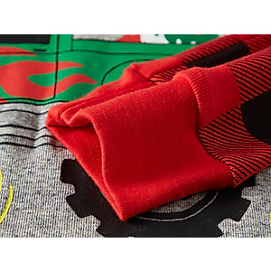 Dolphin&Fish Boys Pajamas 100% Cotton Toddler Pjs Kids Christmas Girl Pjs Sleepwear Style789la Size 6 Gray