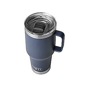 YETI Rambler 30 oz Travel Mug, Stainless Steel, Vacuum Insulated with Stronghold Lid, Navy
