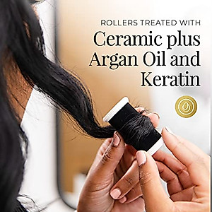 REMINGTON SHINE THERAPY Argan Oil & Keratin Treated Hair Setters / Hot Rollers