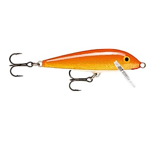 Rapala Countdown Lure with Two No. 3 Hooks, 2.1-3 m Swimming Depth, 11 cm Size, Gold Fluorescent Red